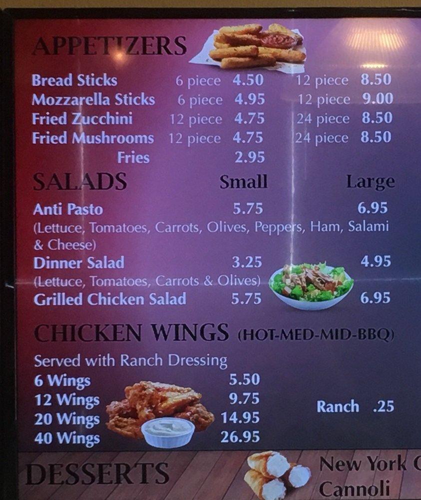 Menu at Ray's Pizza pizzeria, Glendale