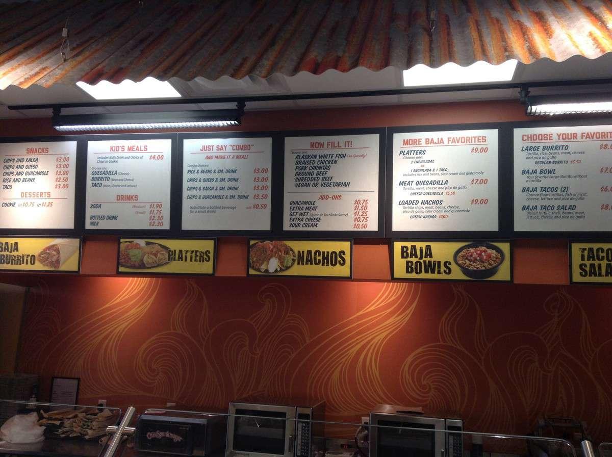Menu at Taco Del Mar fast food, Chilliwack, Eagle Landing Pkwy #210