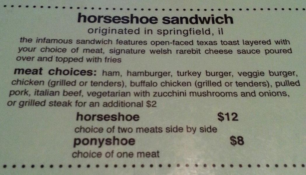 Menu at 6 Degrees pub & bar, Chicago