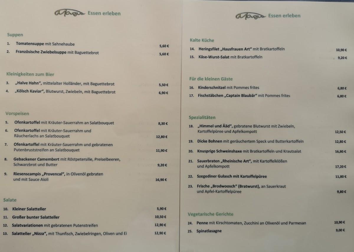 Speisekarte von Restaurant Magu, Mechernich