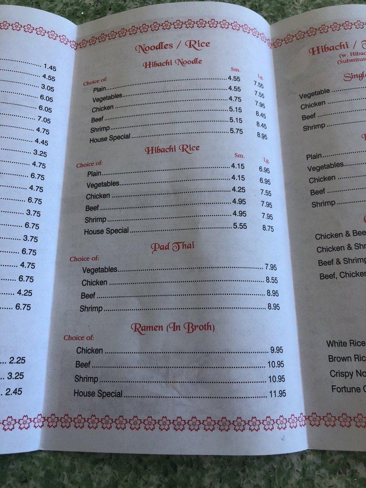 Menu at Sakura Kitchen restaurant, Bristol