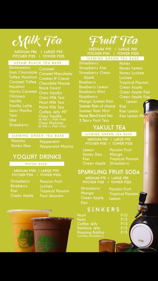 Menu at LaBrent Tea and Cafe, Baguio, Ecco Building