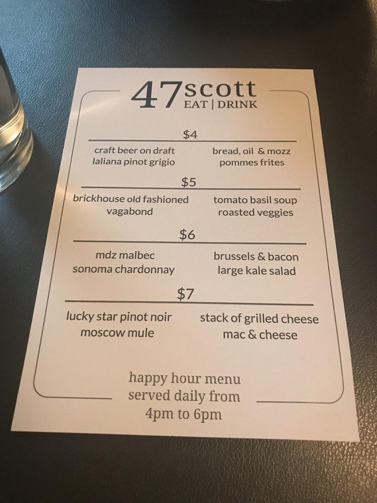 Menu at 47 Scott and Scott & Co. pub & bar, Tucson