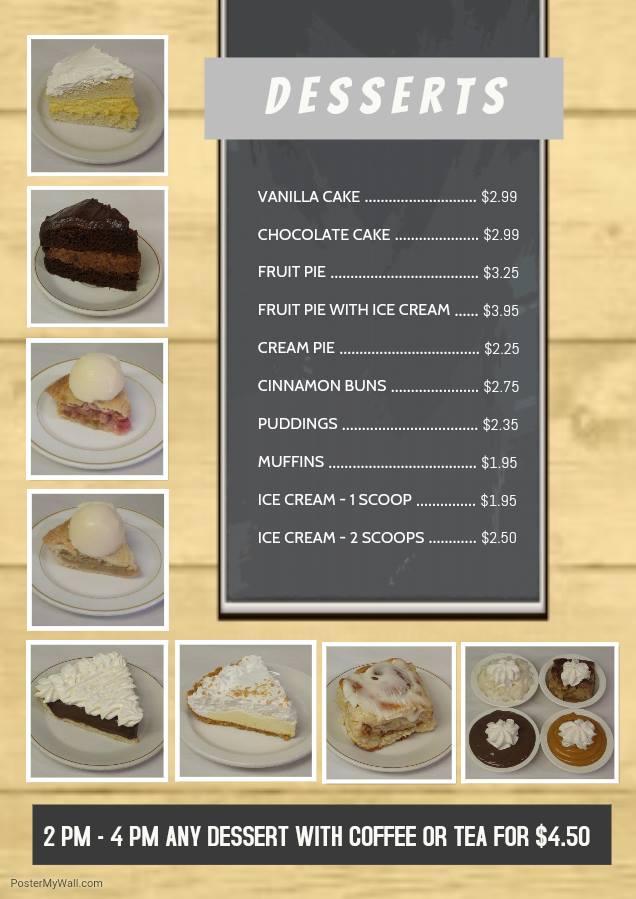 Menu at Triangle Oasis Restaurant, Winkler