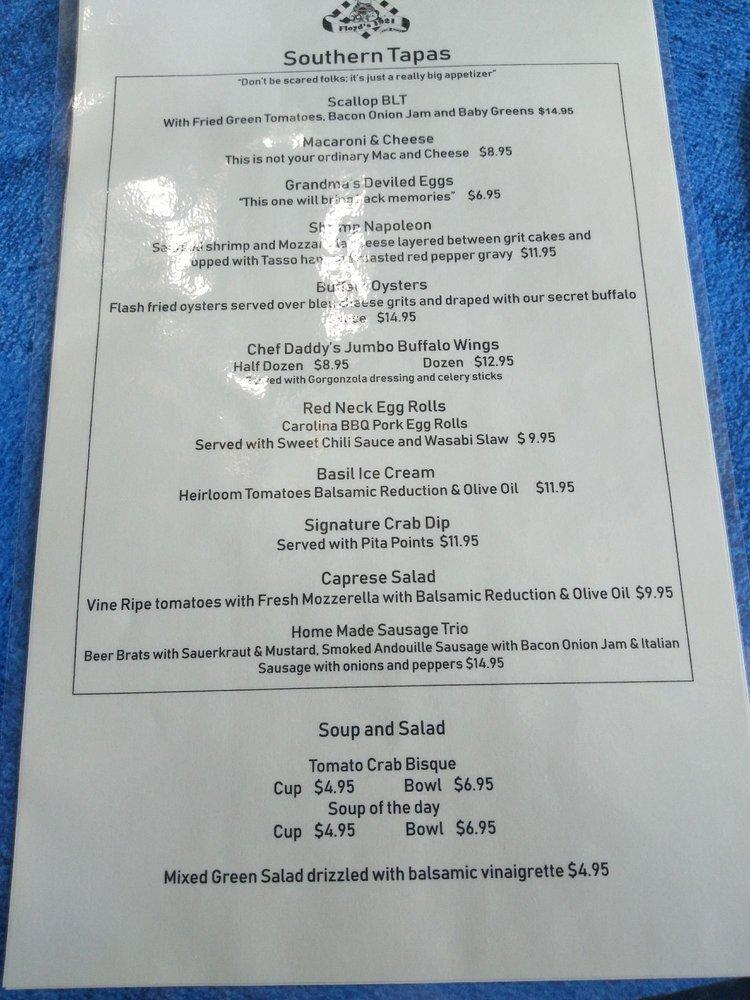 Menu at Floyd's 1921 Restaurant, Bar & Catering, Morehead City