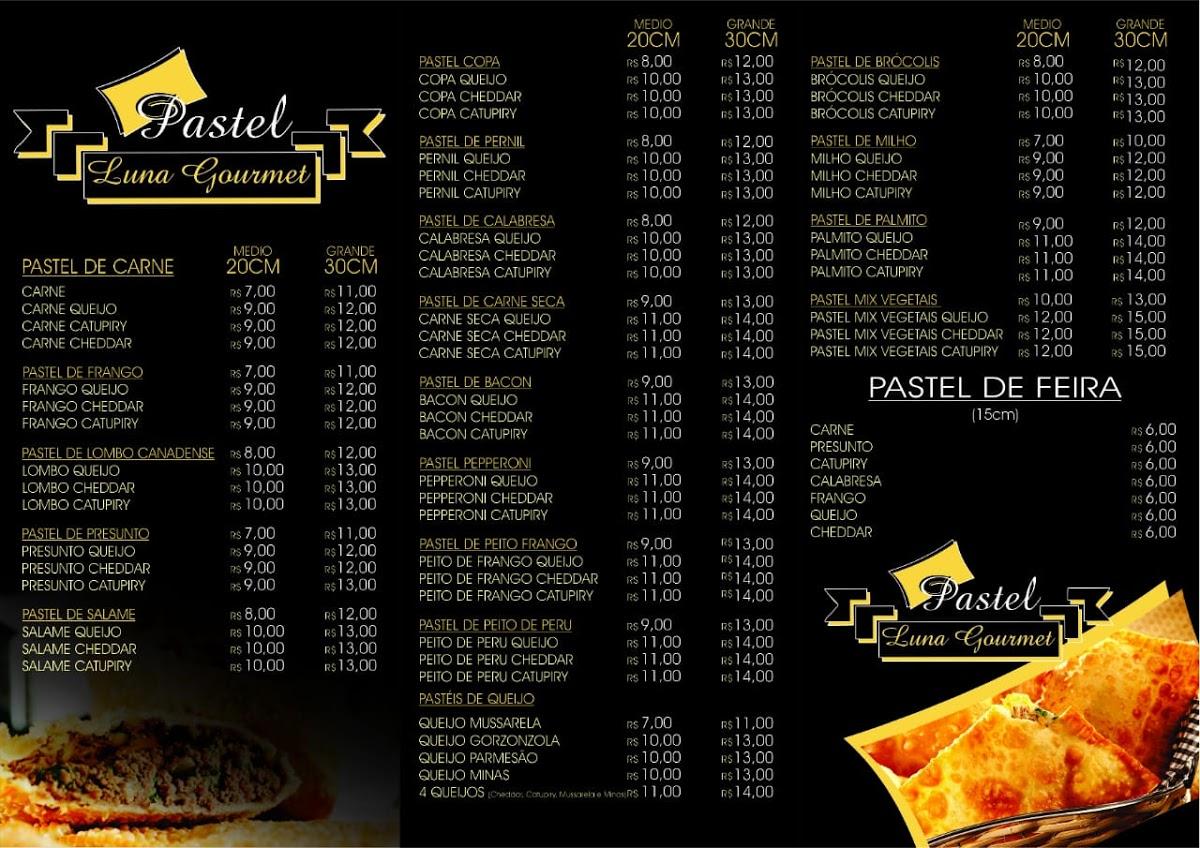Menu at PASTEL LUNA GOURMET pub & bar, Jundiaí