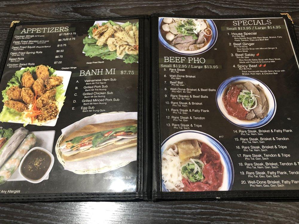 Menu at Pho Super Bowl (Coquitlam) restaurant, Coquitlam