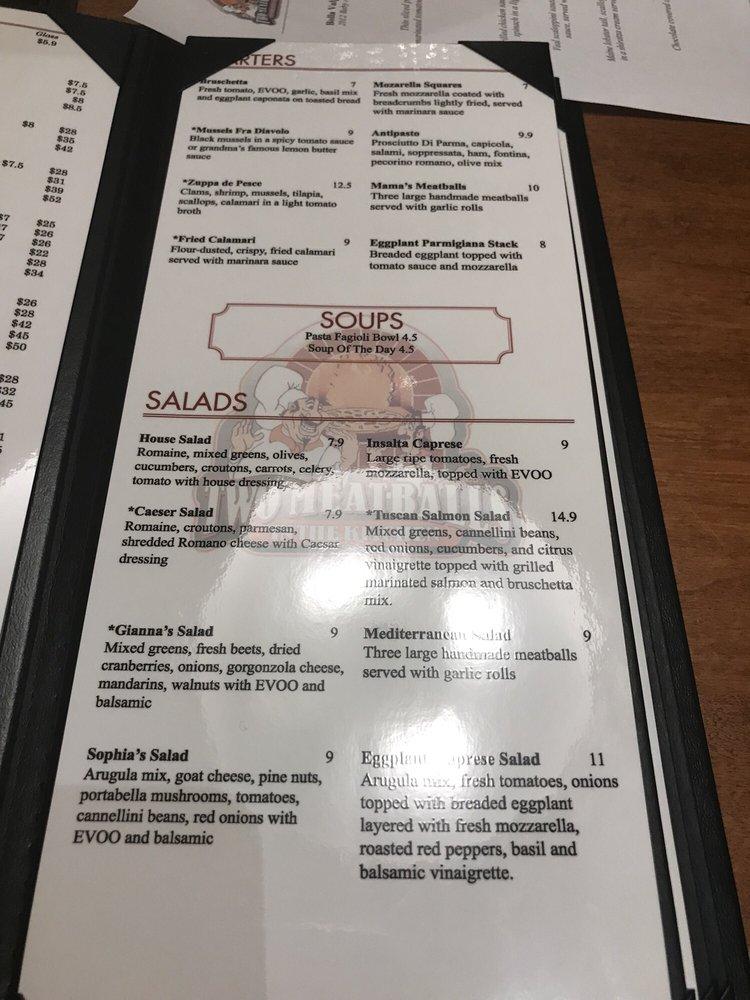 Menu at Two Meatballs In The Kitchen - Fort Myers pub & bar, Fort Myers