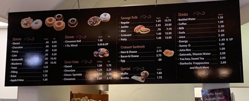 Menu at Ranch House Donut restaurant, Willow Park