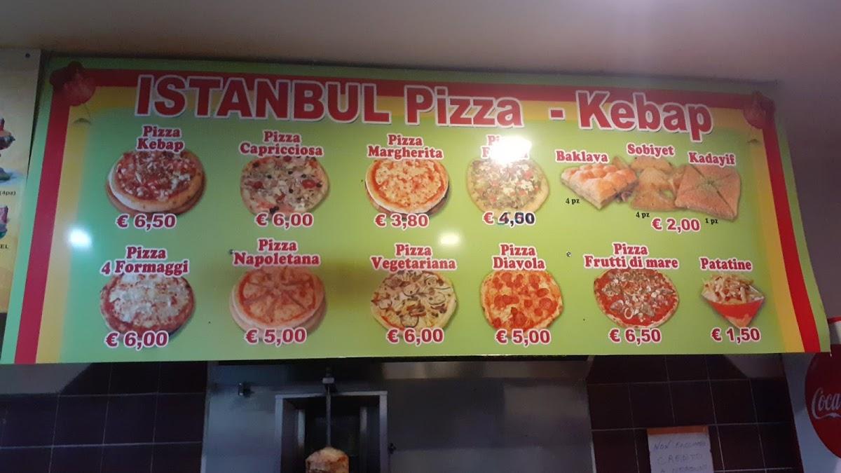 Menu at istanbul pizzeria Kebap, Omegna