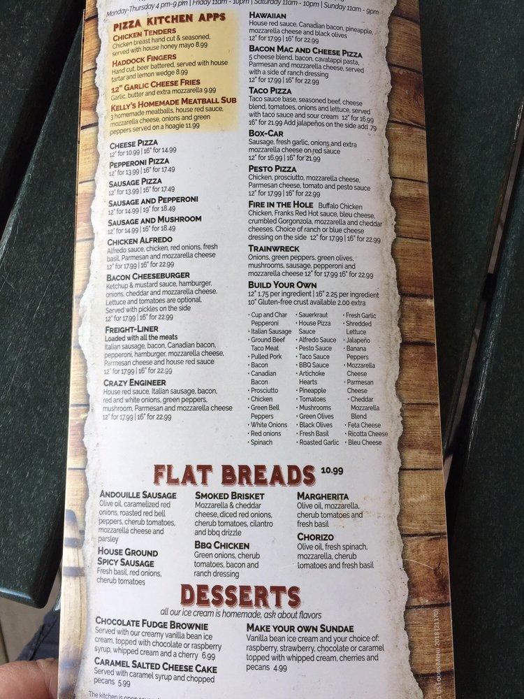 Menu at Kelly's Tap House Bar and Grill, Red Wing