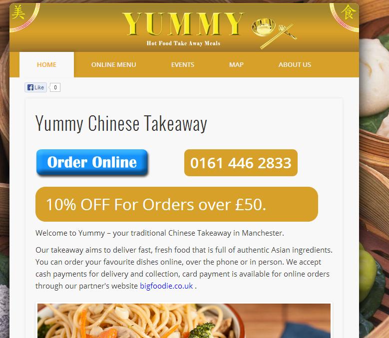 Yummy Chinese Takeaway in Manchester - Restaurant menu and reviews