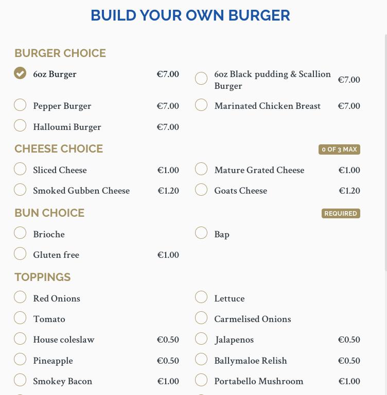 Menu at CF Lennox - Midleton pizzeria, Midleton