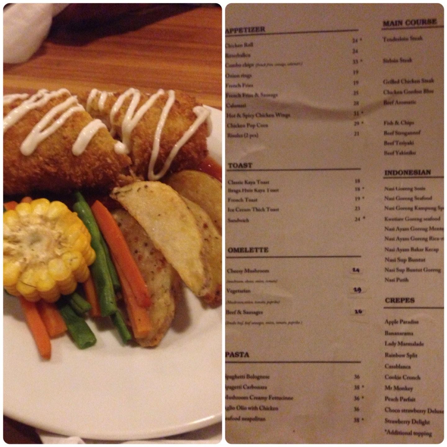 Menu at Braga Huis cafe, Bandung, Jl. Braga No.47