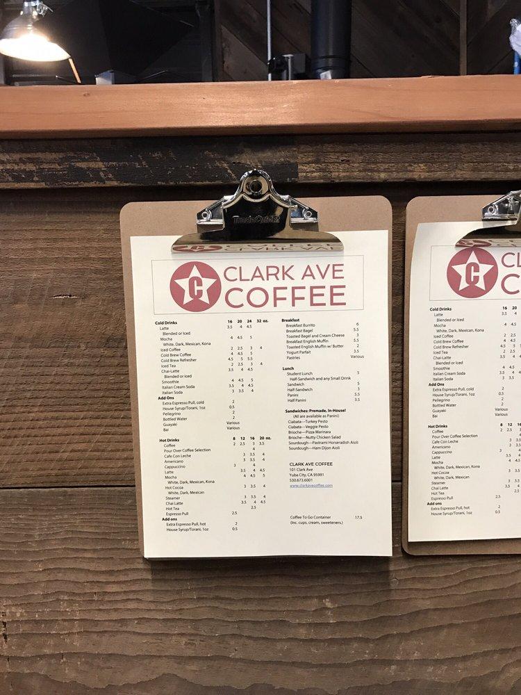 Menu at Bridge Coffee Co. Clark Avenue cafe, Yuba City