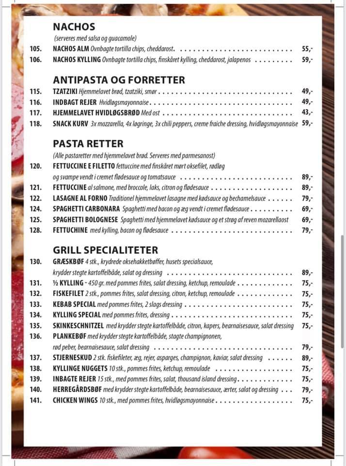 Menu at Alanya Pizza Restaurant, Aalborg