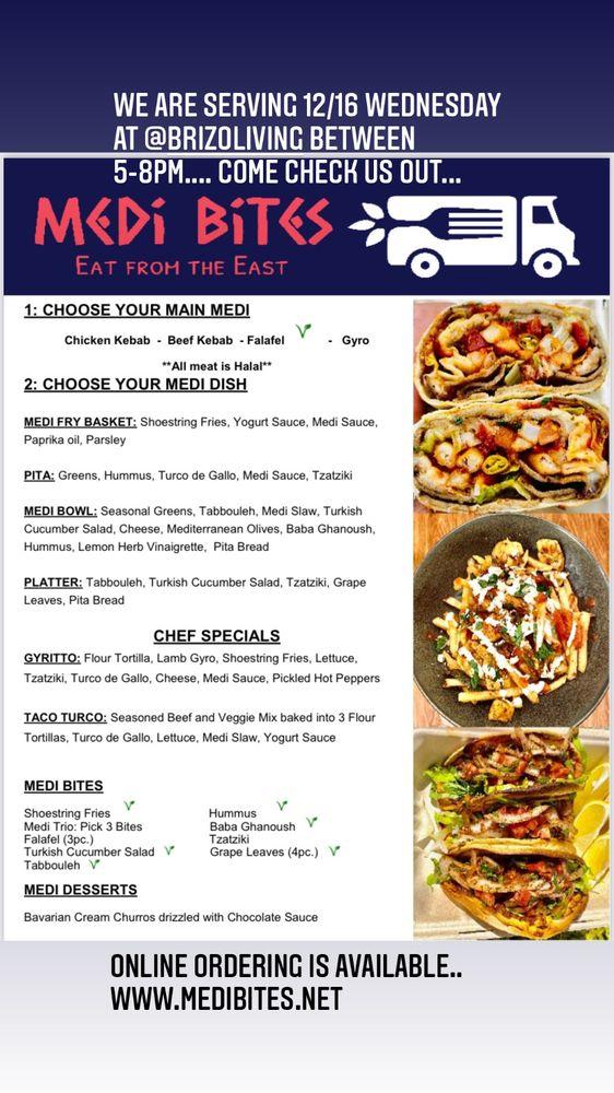 Menu at Medi Bites, Cary