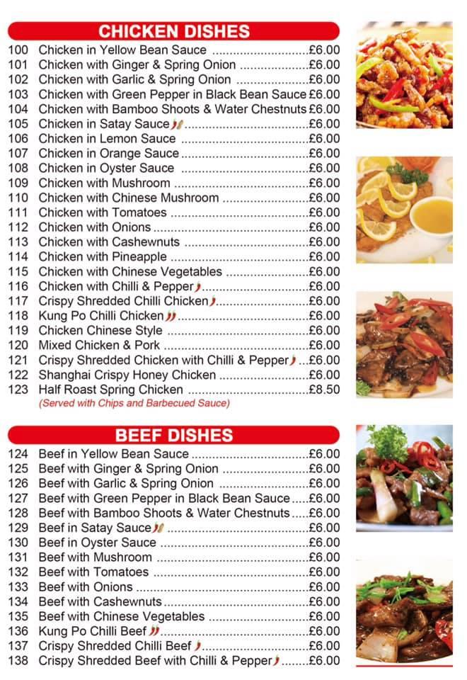 Menu at GOLDEN HOUSE Chinese Restaurant And Takeaway -, Minehead
