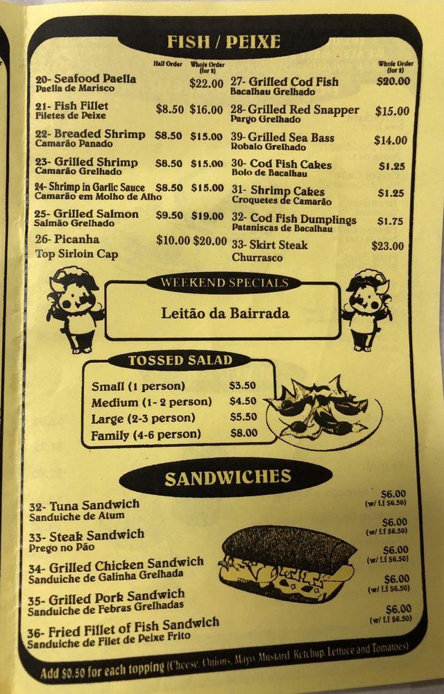 Menu at European Grill & BBQ, Clifton