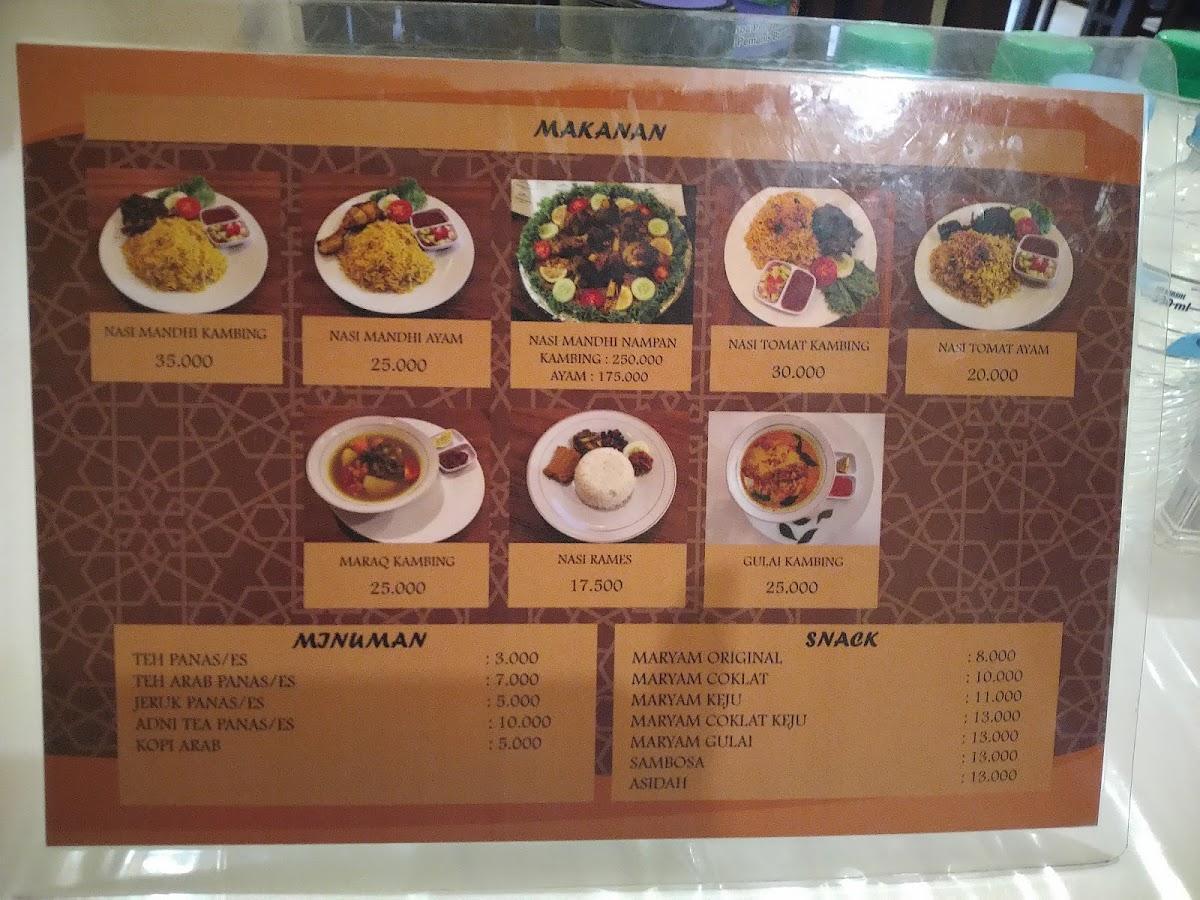 Menu at Kitchen house arabian food restaurant, Pasuruan