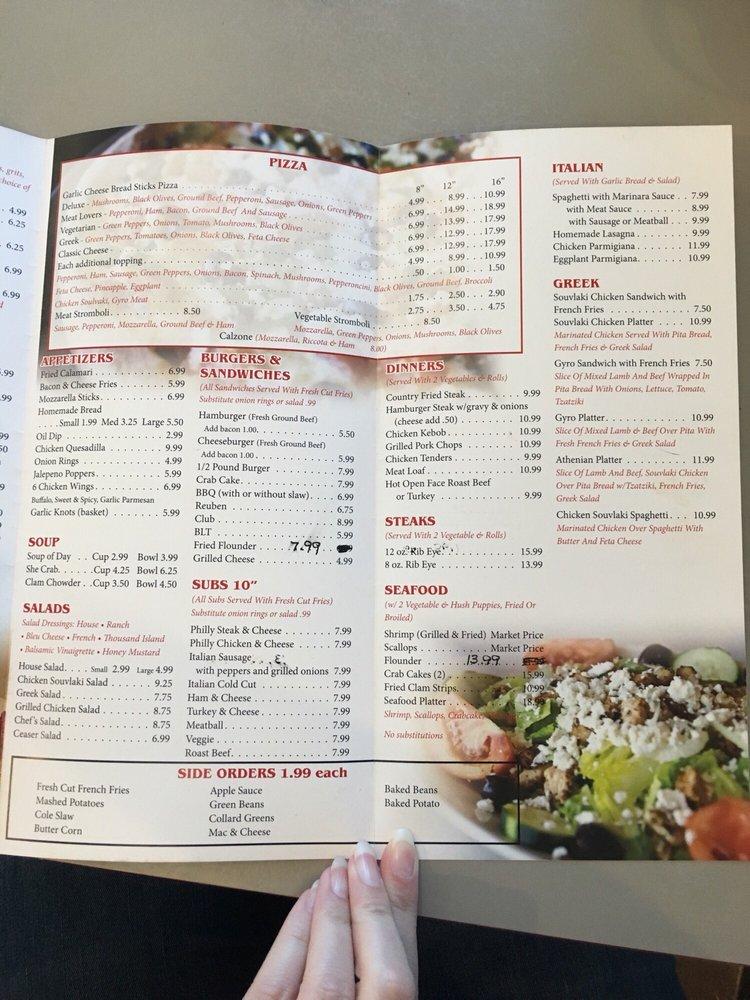 Menu at Poquoson Diner restaurant, Poquoson
