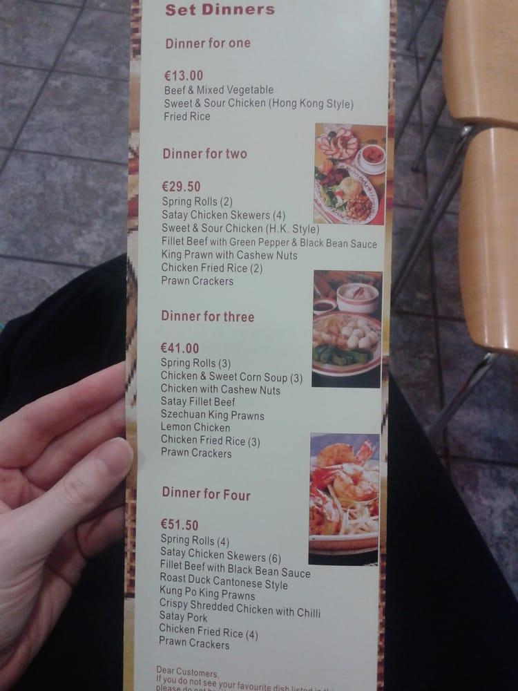 Menu at Wok In fast food, Leixlip
