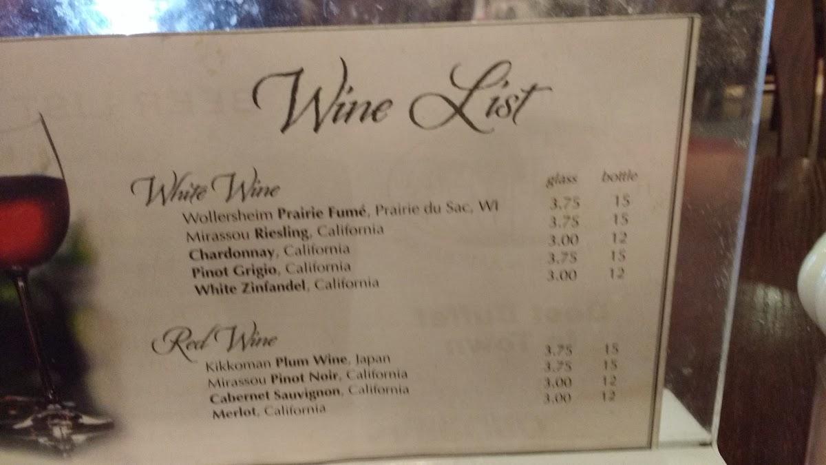Menu at World Buffet restaurant, Monona, 2451 W Broadway