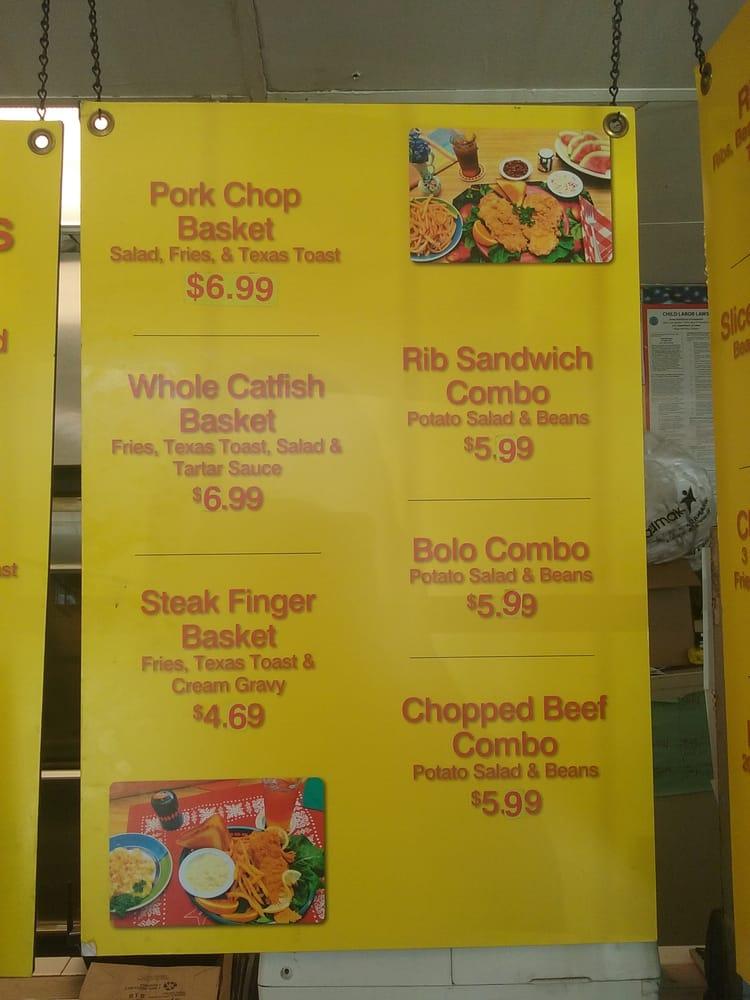 Menu at Good Luck Drive inn BBQ, Fort Worth