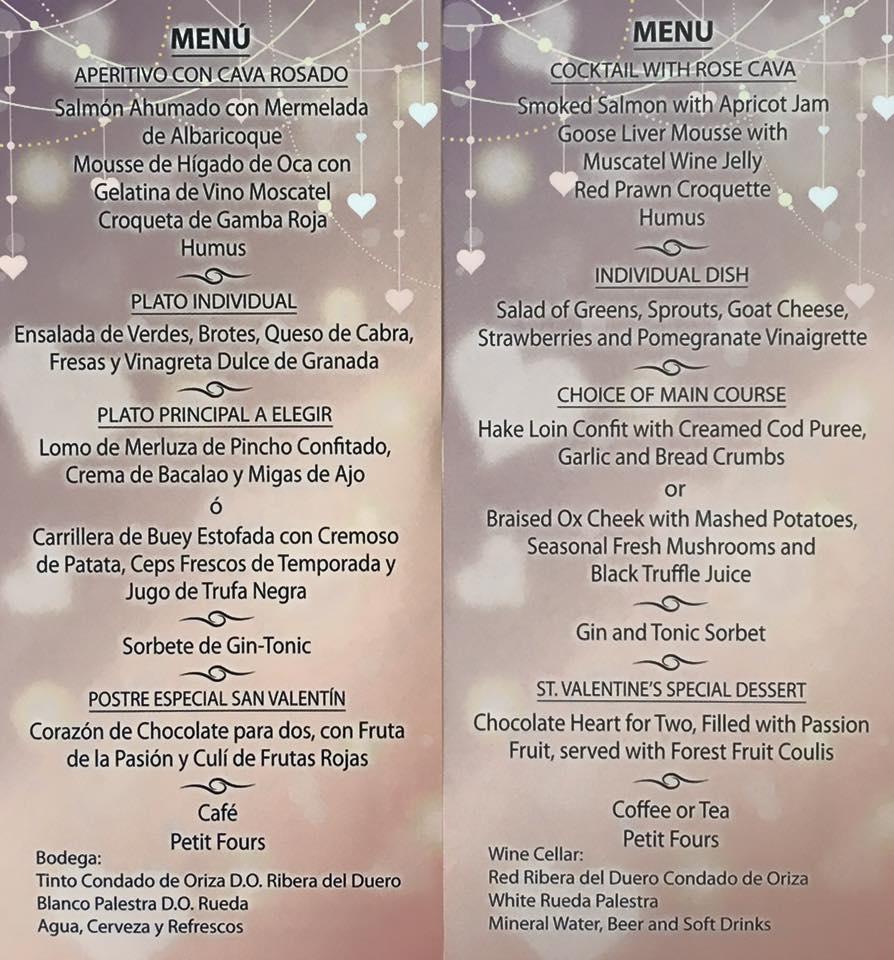 Menu at Restaurante Punta Prima, Punta Prima, Av. Mar P Pr