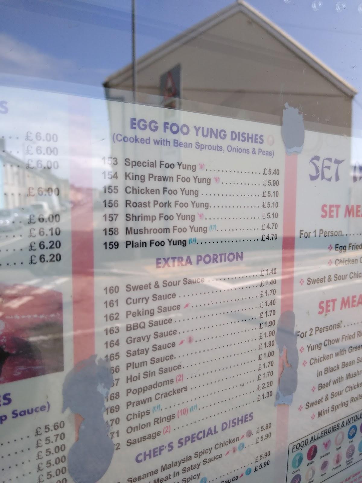 Menu at Super Palace fast food, Burry Port