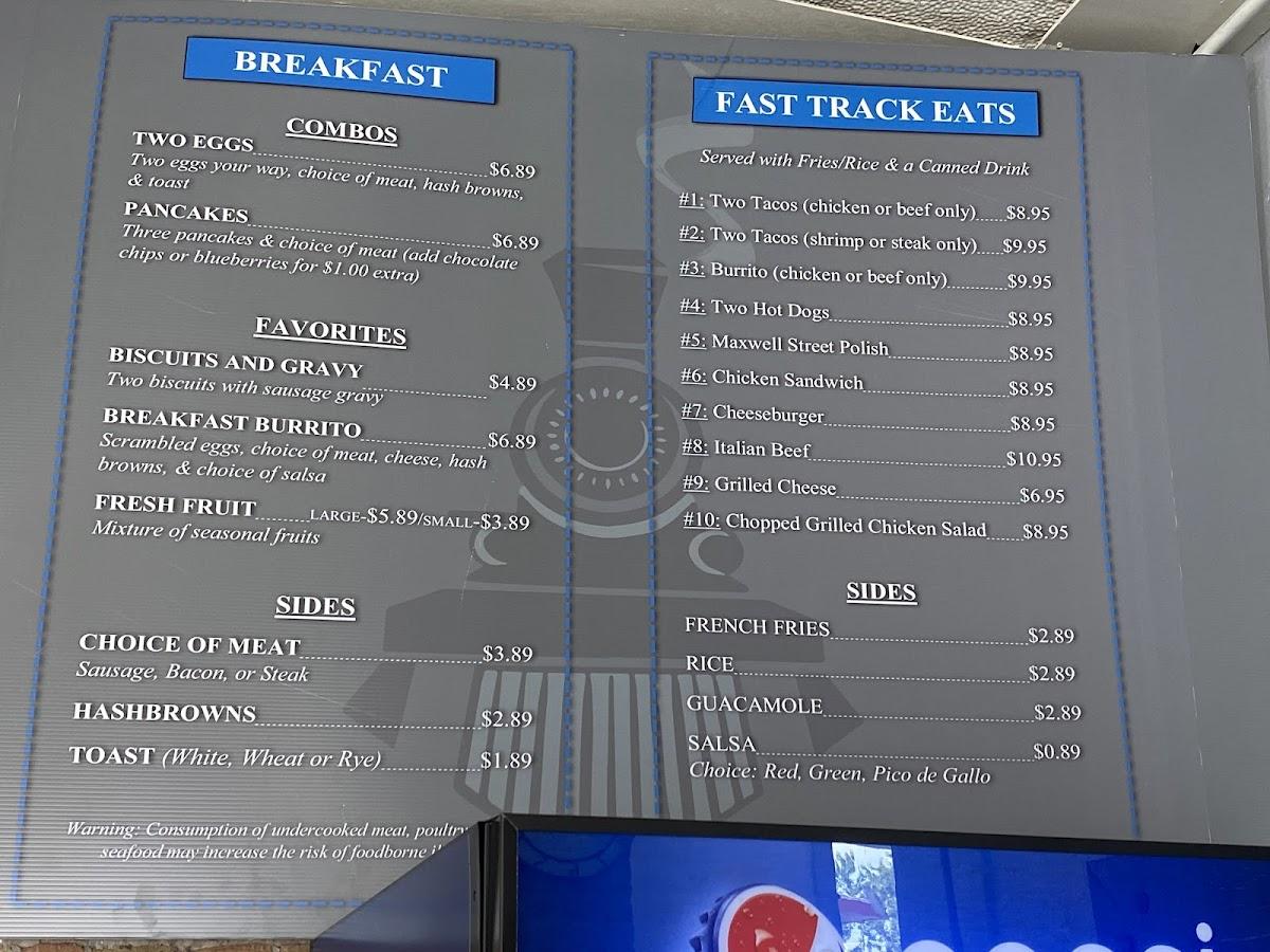 Menu at The Crossing - Fast Track Eats restaurant, La Crosse