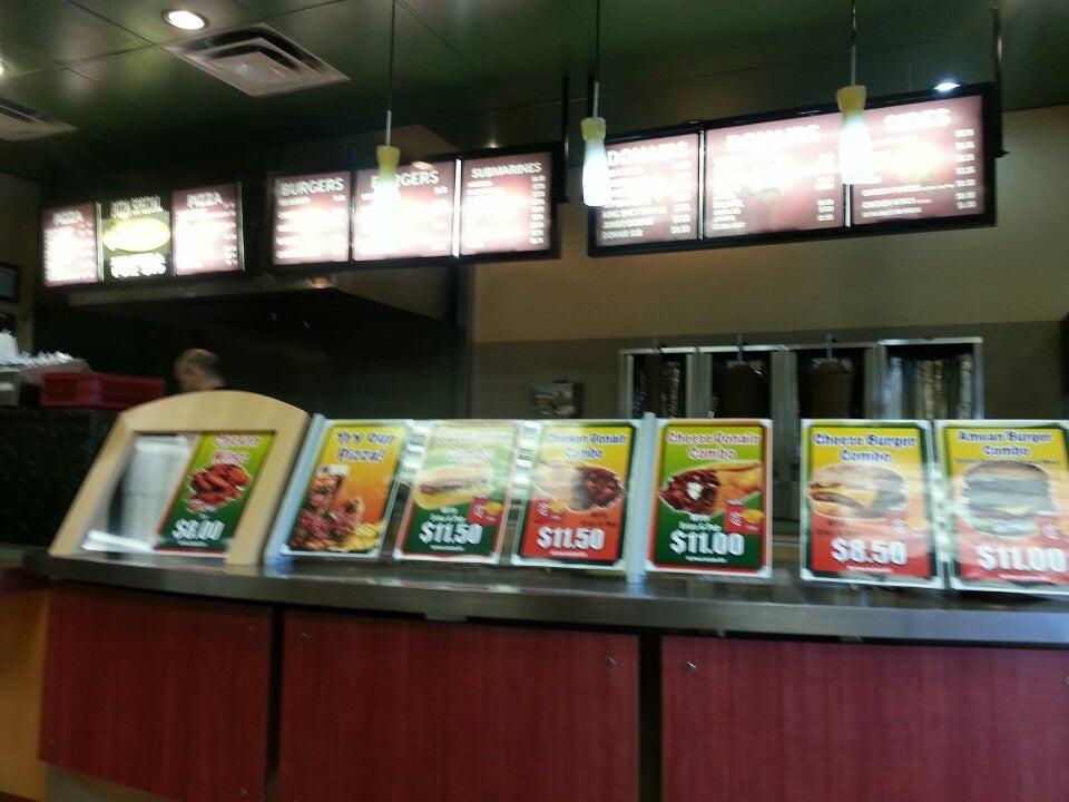 Carta de pizzería Amean pizza donair and sub, Edmonton