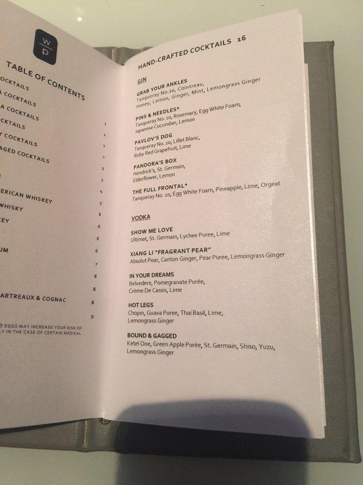 Menu at Five Sixty by Wolfgang Puck restaurant, Dallas