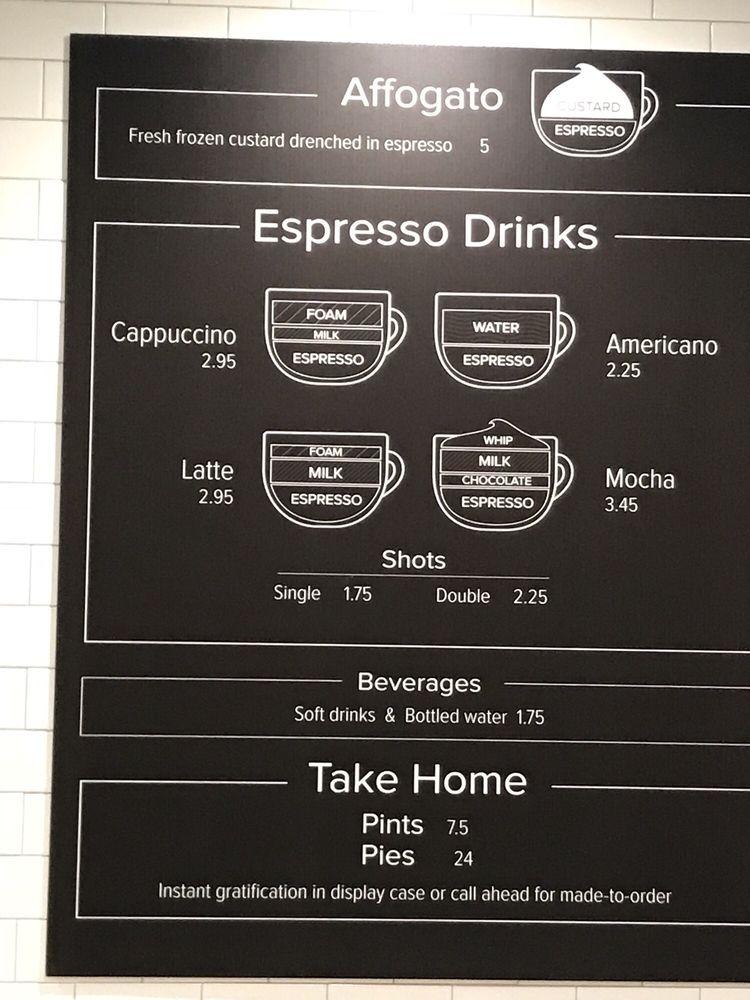 Menu at Southern Custard desserts, Brookhaven