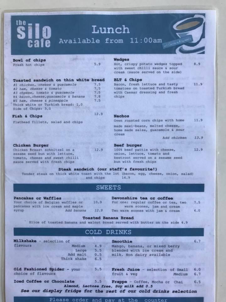 Menu at The Silo Cafe - Carrara Markets, Gold Coast