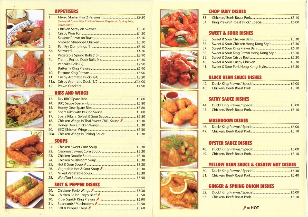 Menu at Thame Recipe fast food, Thame