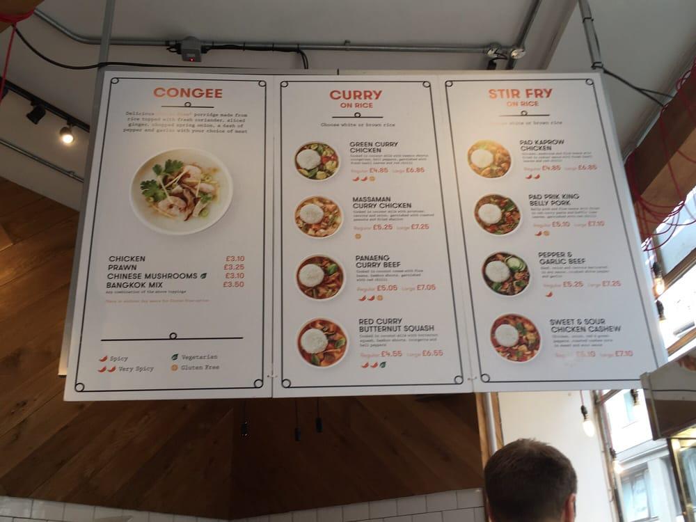 Menu at GRAB Everyday Thai Food, London