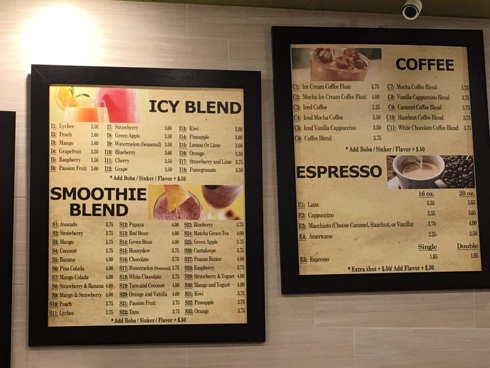 Menu at Fresh Boba pub & bar, Sugar Land