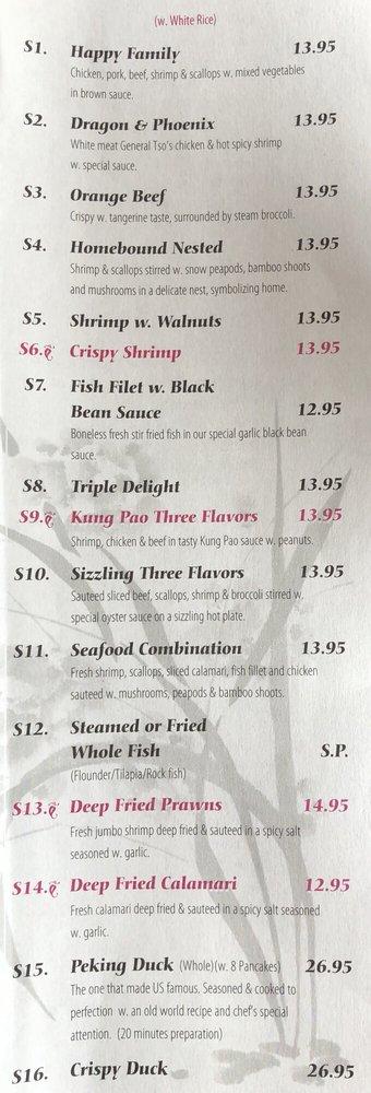 Menu at New Han Dynasty Restaurant, Overlea