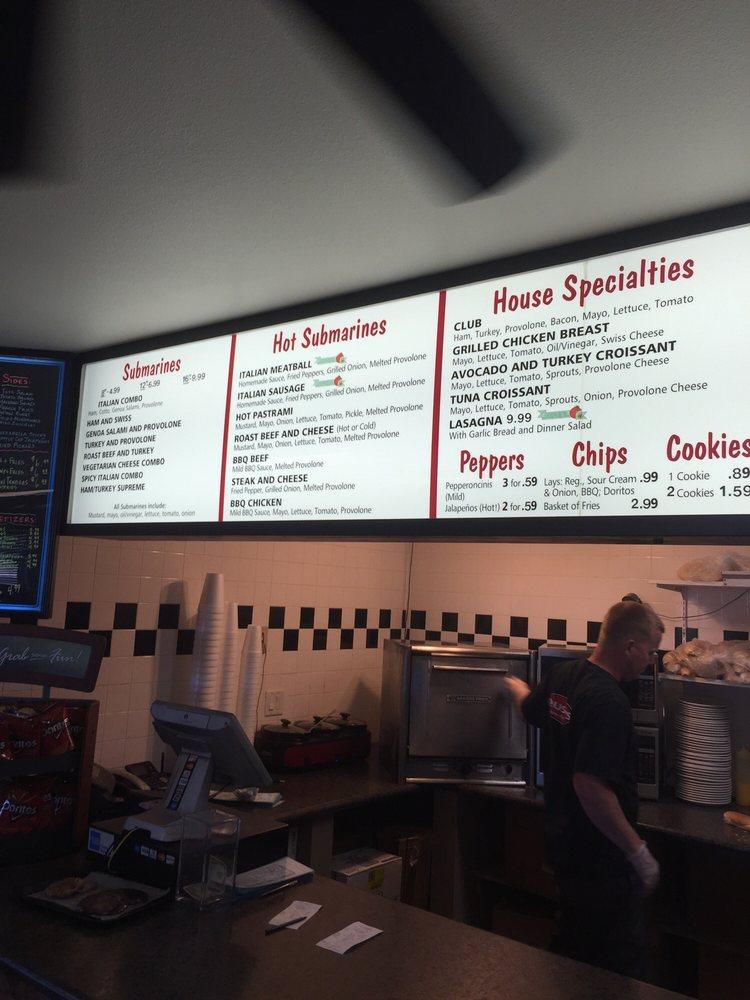 Menu at Rusty's Subs, Pizza & Wings pizzeria, Prescott Valley
