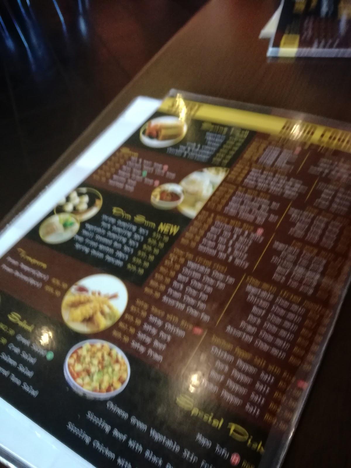 Menu at Trologos Sushi Bar, Cape Town