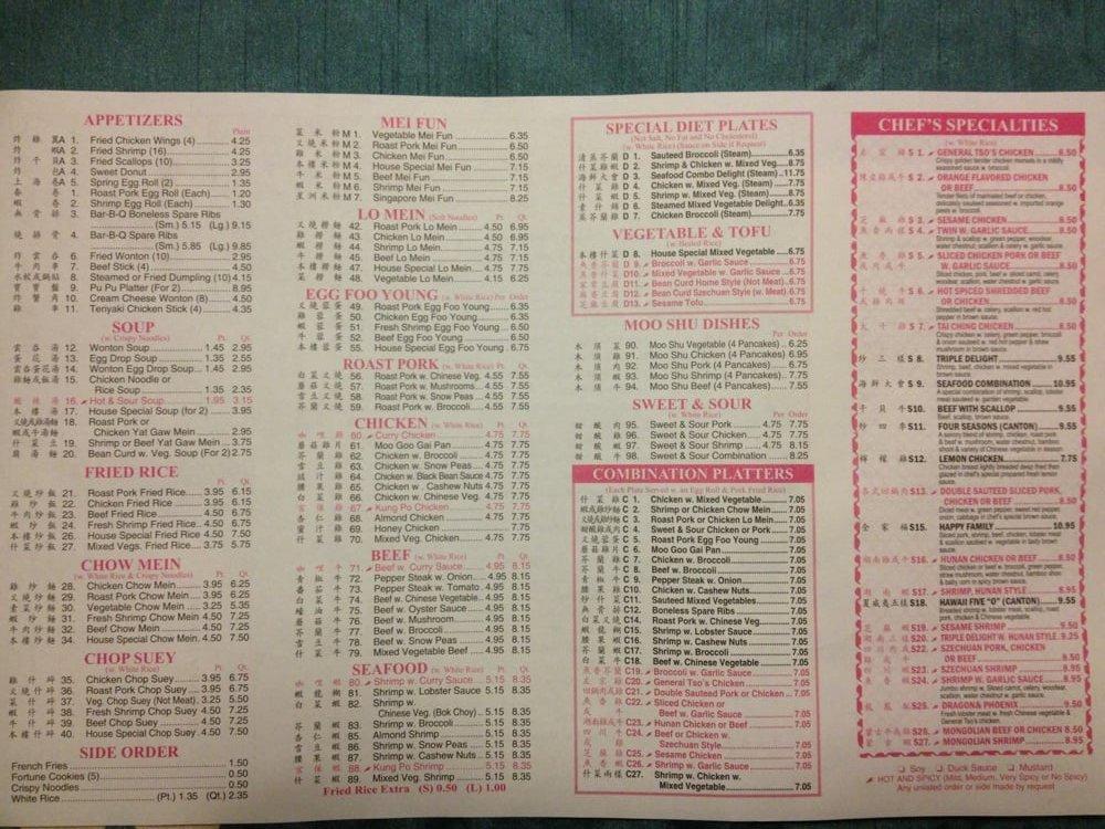 Menu at Handy Kitchen restaurant, Weber City, 192 US-23