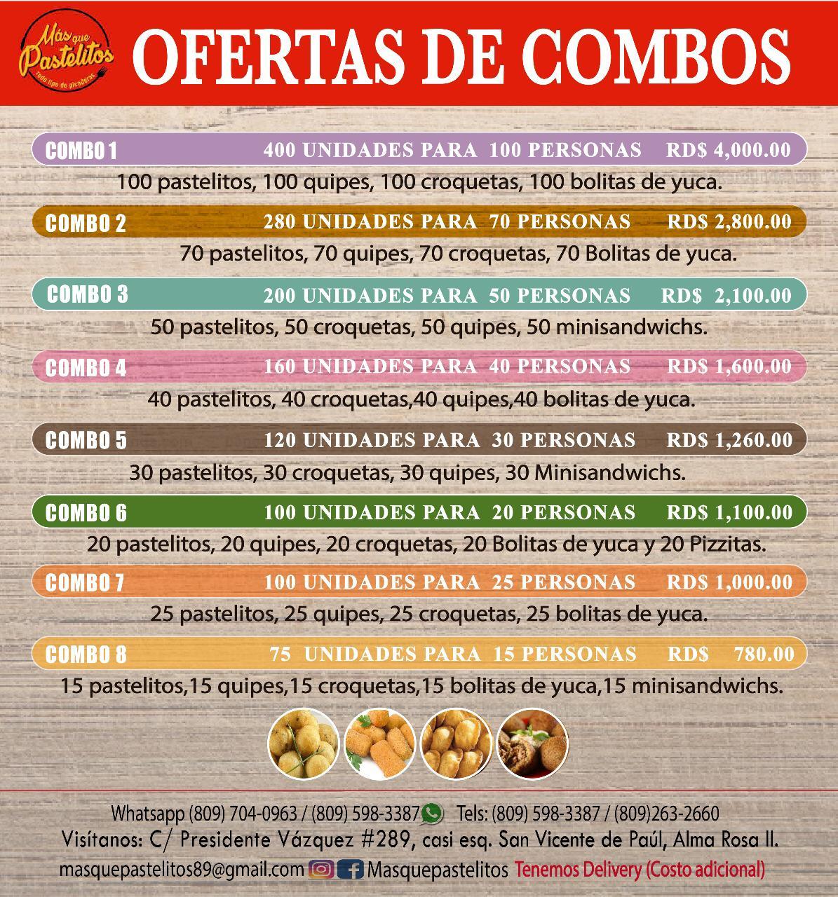 Más Que Pastelitos cafe, Santo Domingo Este - Restaurant menu