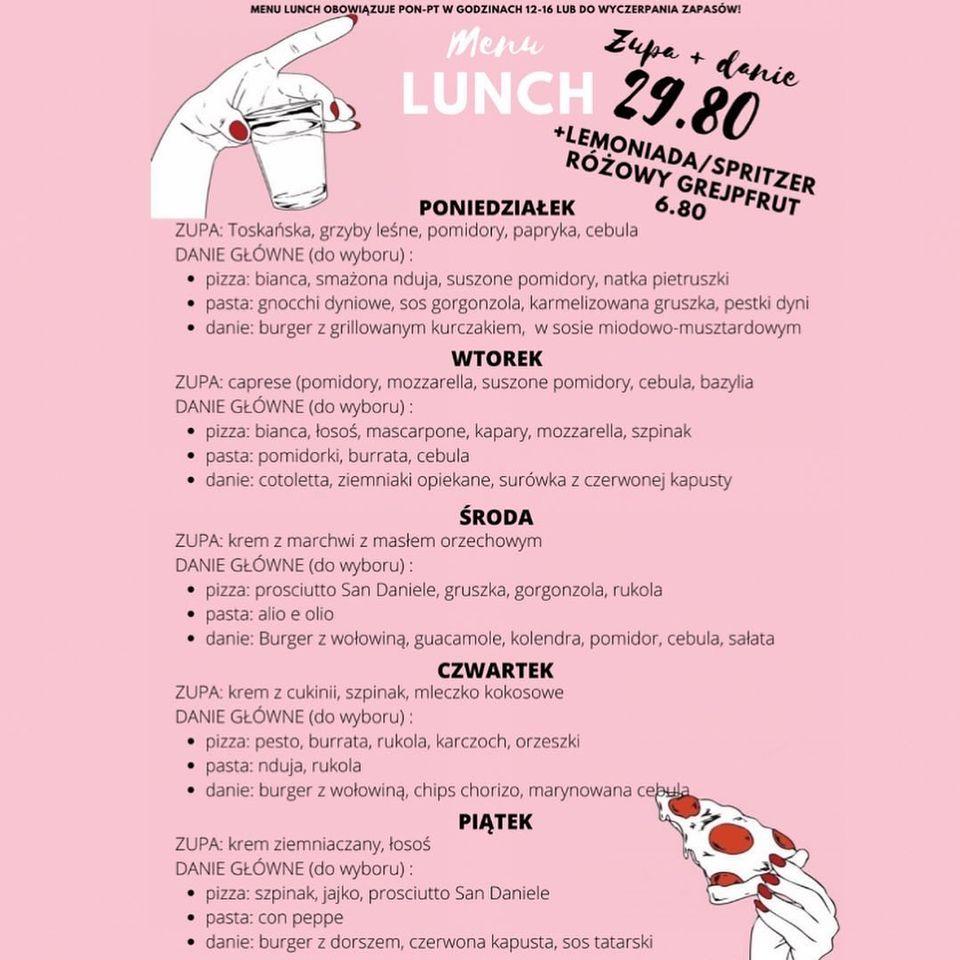 Menu at Queen Mama restaurant, Lublin