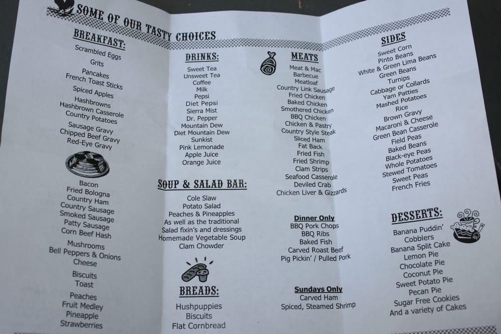 Menu at Grandsons Buffet Hope Mills restaurant, Hope Mills