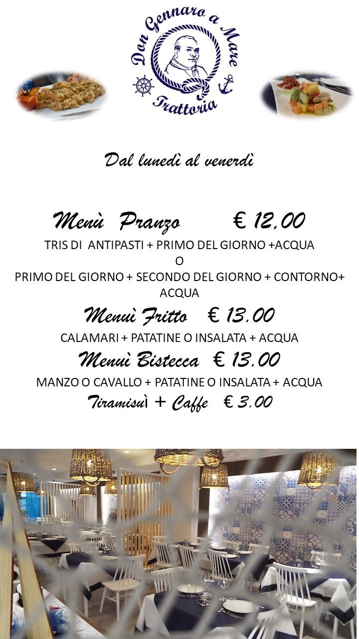 Menu da A ristorante, Cagliari