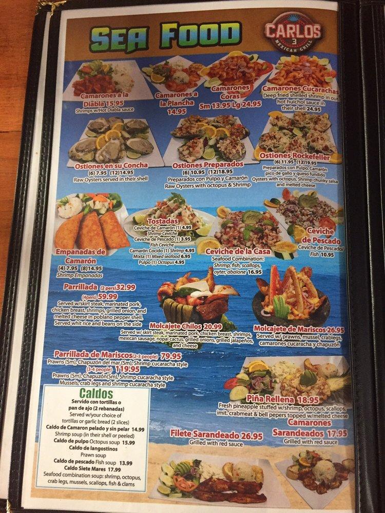 Menu at Chilo's Mexican Grill pub & bar, Crystal Lake