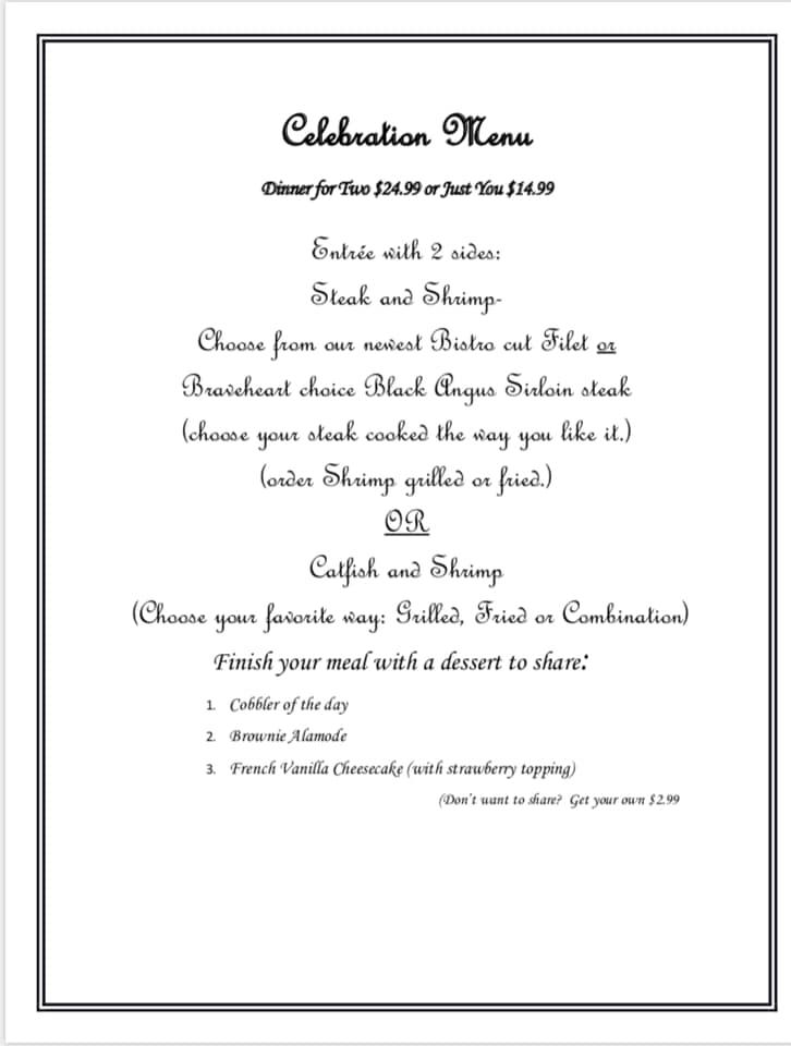 Menu at Lisa's Country Kitchen restaurant, Jefferson City