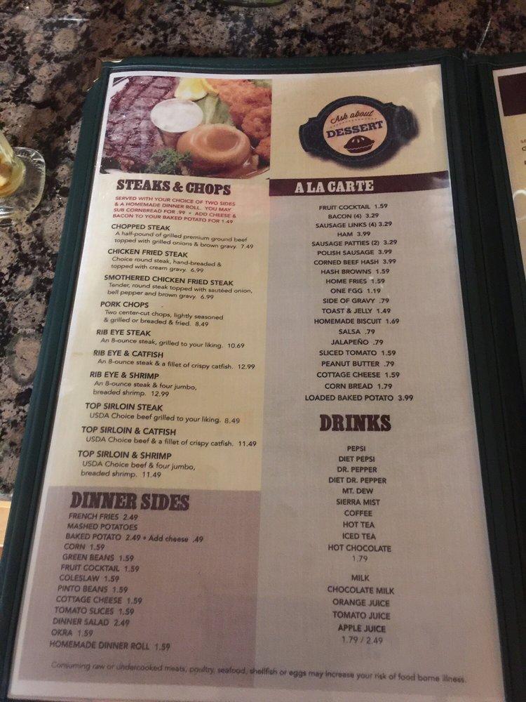 Menu at Woodbridge Restaurant, Oklahoma City, NW 39th St
