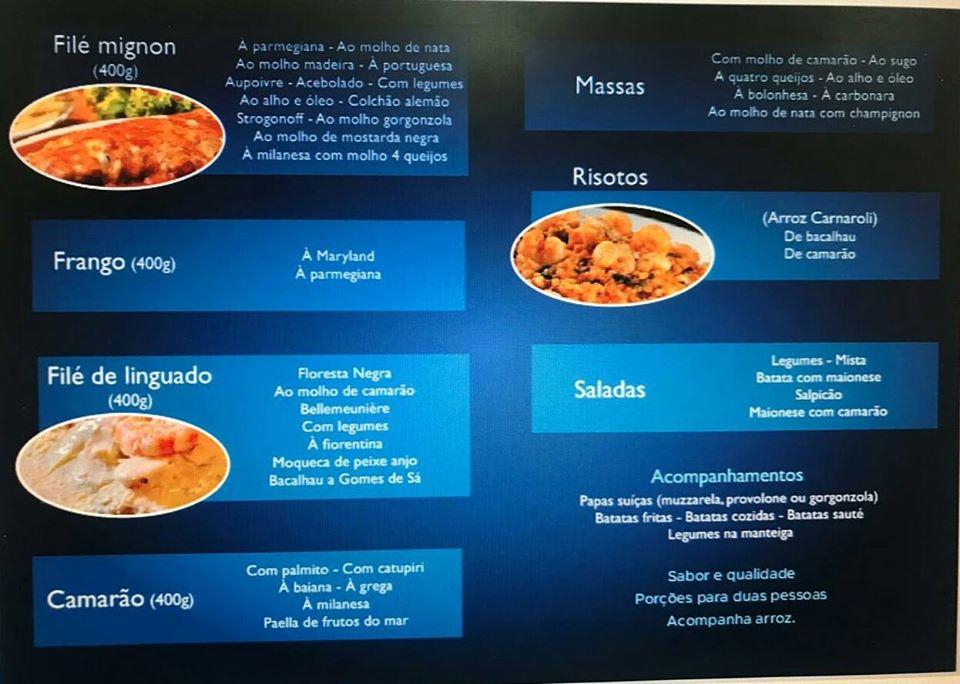 Menu em Bavaria tele entrega restaurante, Pelotas